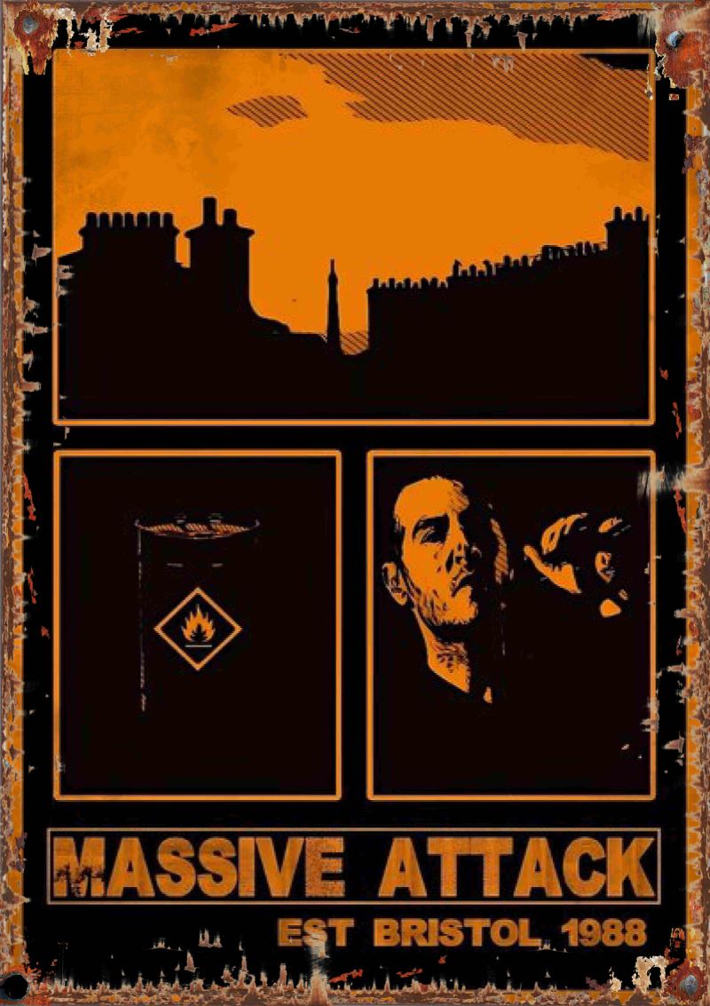 Massive Attack A2 Metal posters £45 | Gallery42 Massive Attack A2 Metal ...